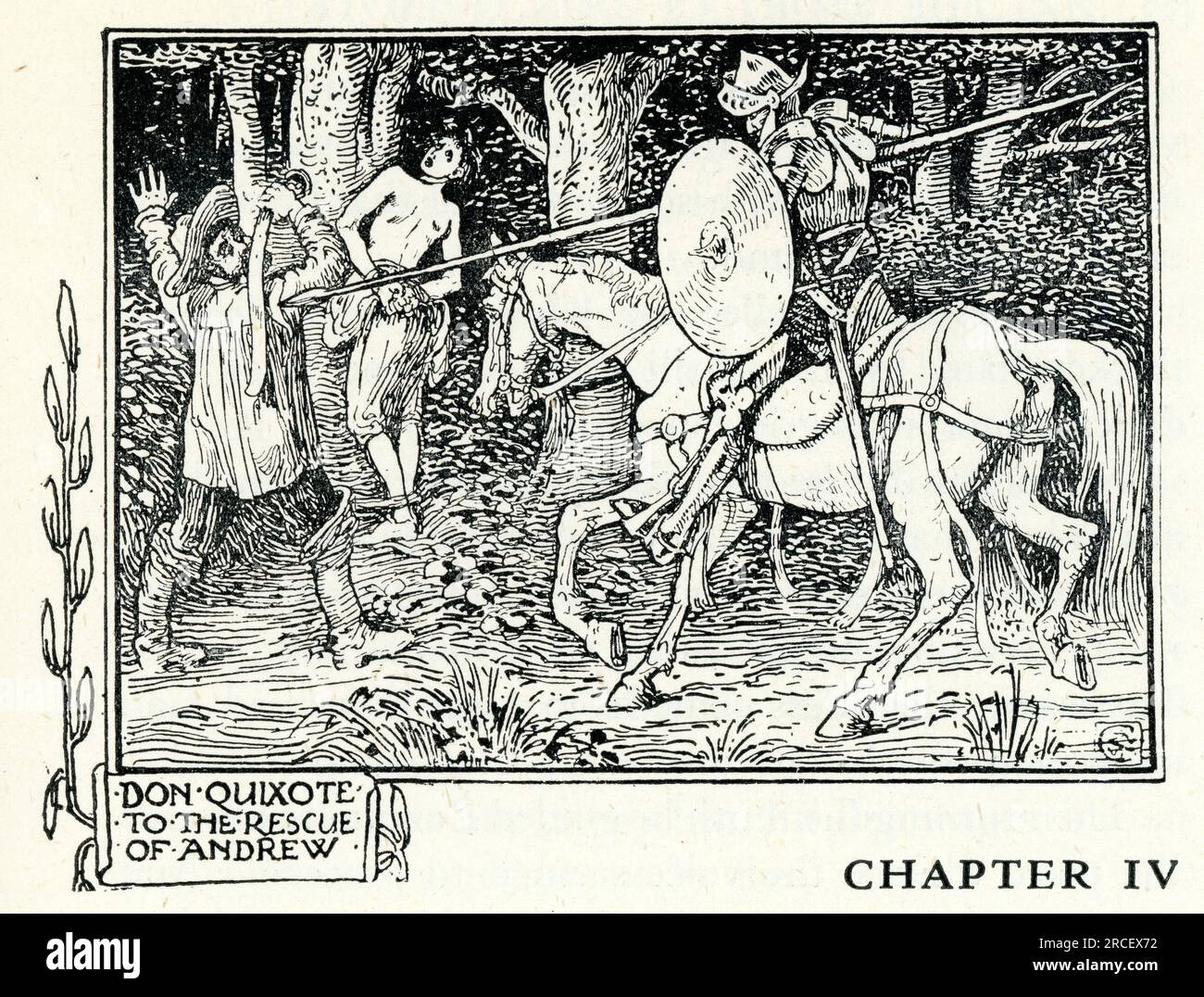 Don Quixote of la Mancha, to the rescue of Andrew, by Walter Crane, Don ...