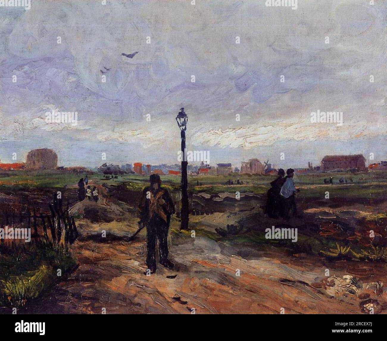 The Outskirts of Paris 1886; Paris, France by Vincent van Gogh Stock ...