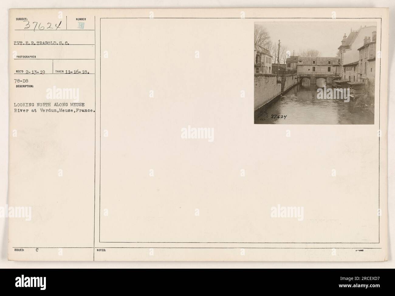 Private E.R. Trabold of the Signal Corps captured this image on ...