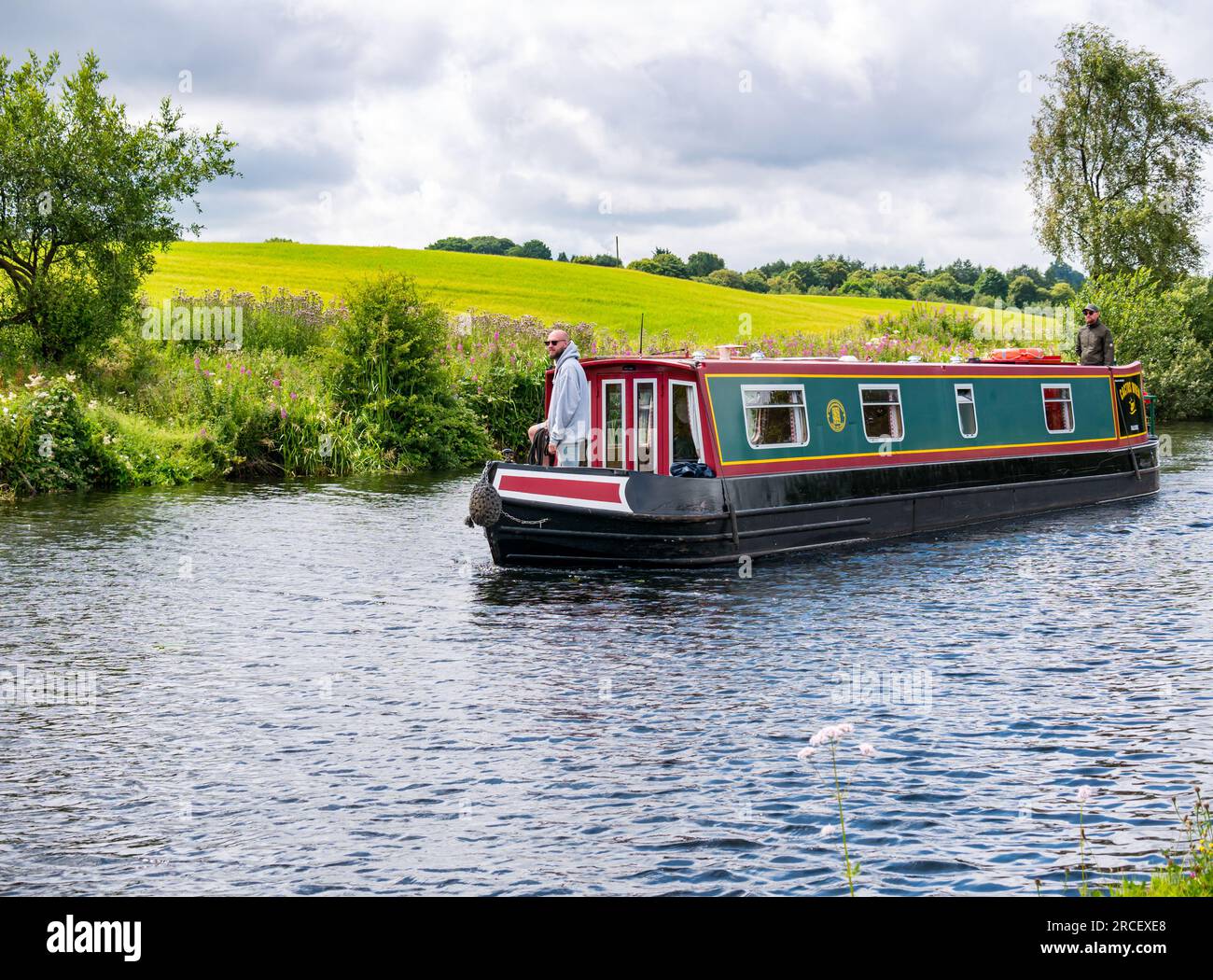 Canal boat forth and clyde canal hi-res stock photography and images ...