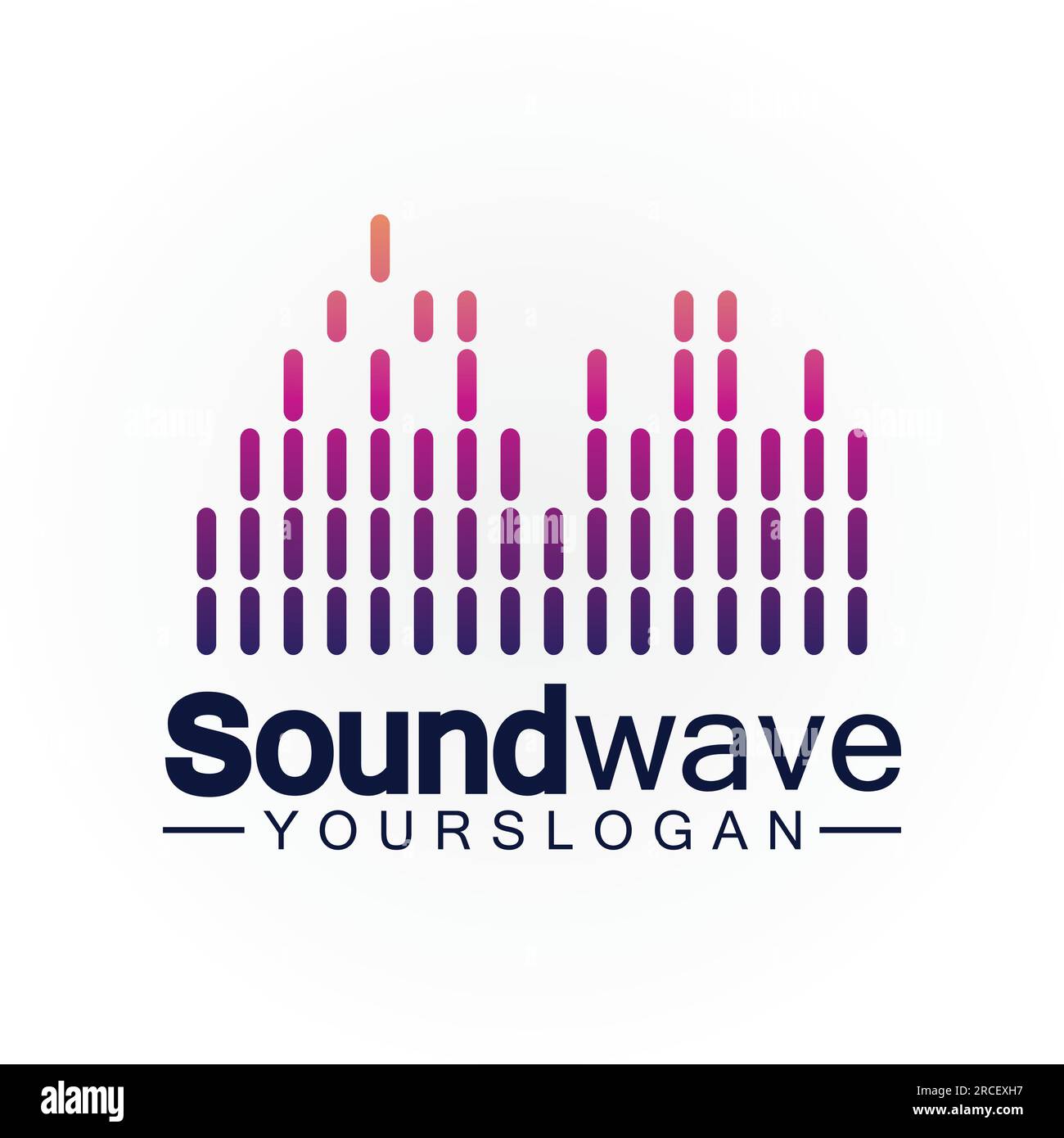 Sound wave logo and symbol vector Stock Vector Image & Art - Alamy