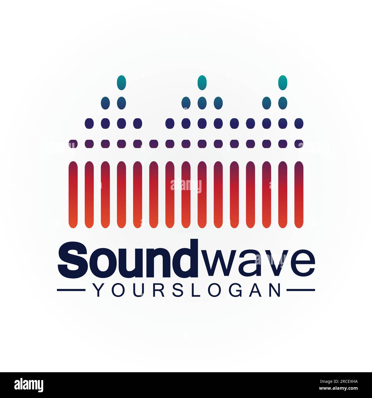 Sound wave logo and symbol vector Stock Vector Image & Art - Alamy