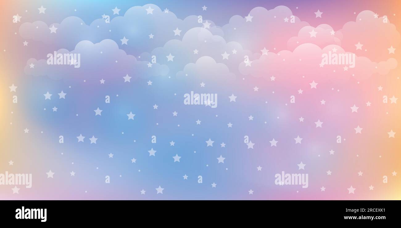 Vector rainbow background with stars Stock Vector Image & Art - Alamy
