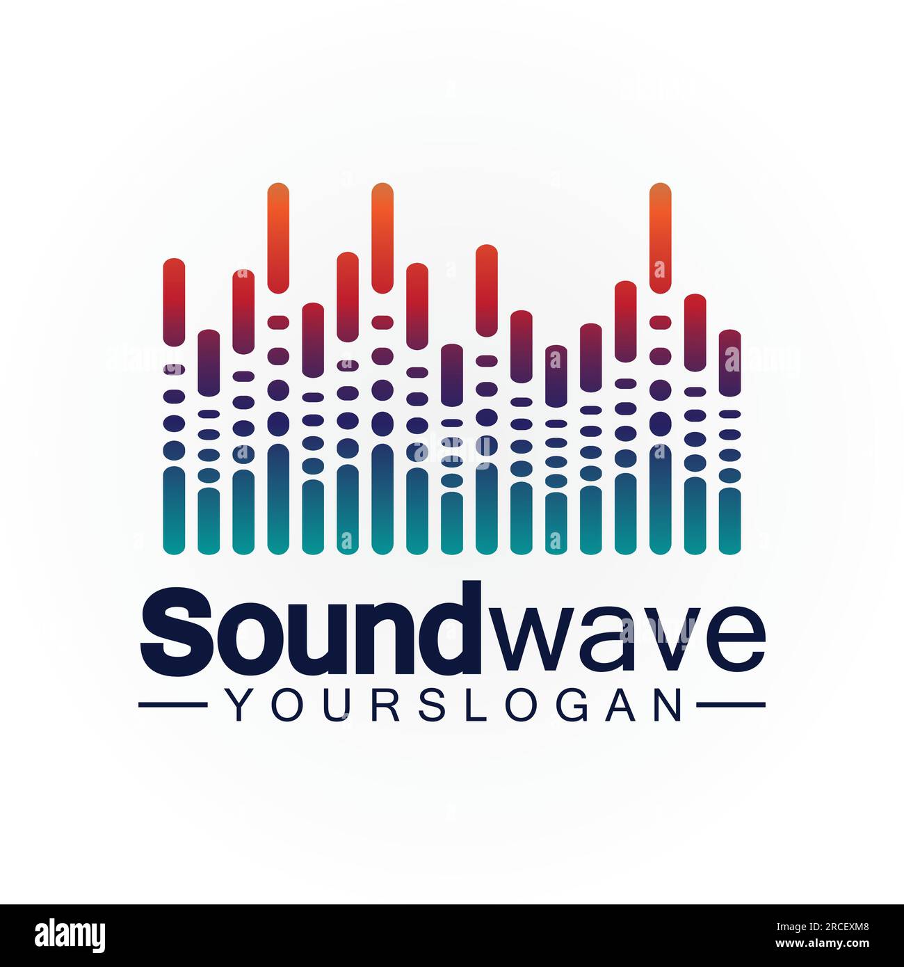 Sound wave logo and symbol vector Stock Vector Image & Art - Alamy