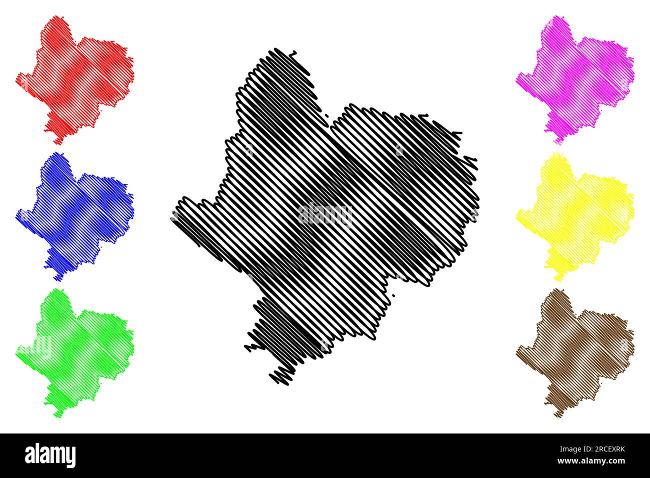 Leicester county map hi-res stock photography and images - Alamy