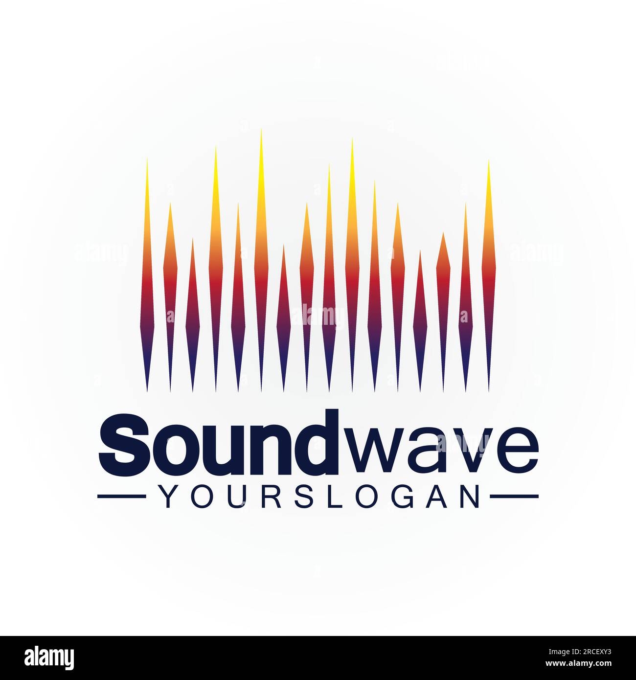 Sound wave logo and symbol vector Stock Vector Image & Art - Alamy