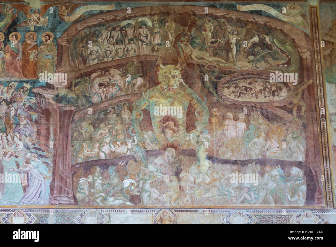 Medieval devil fresco hi-res stock photography and images - Alamy