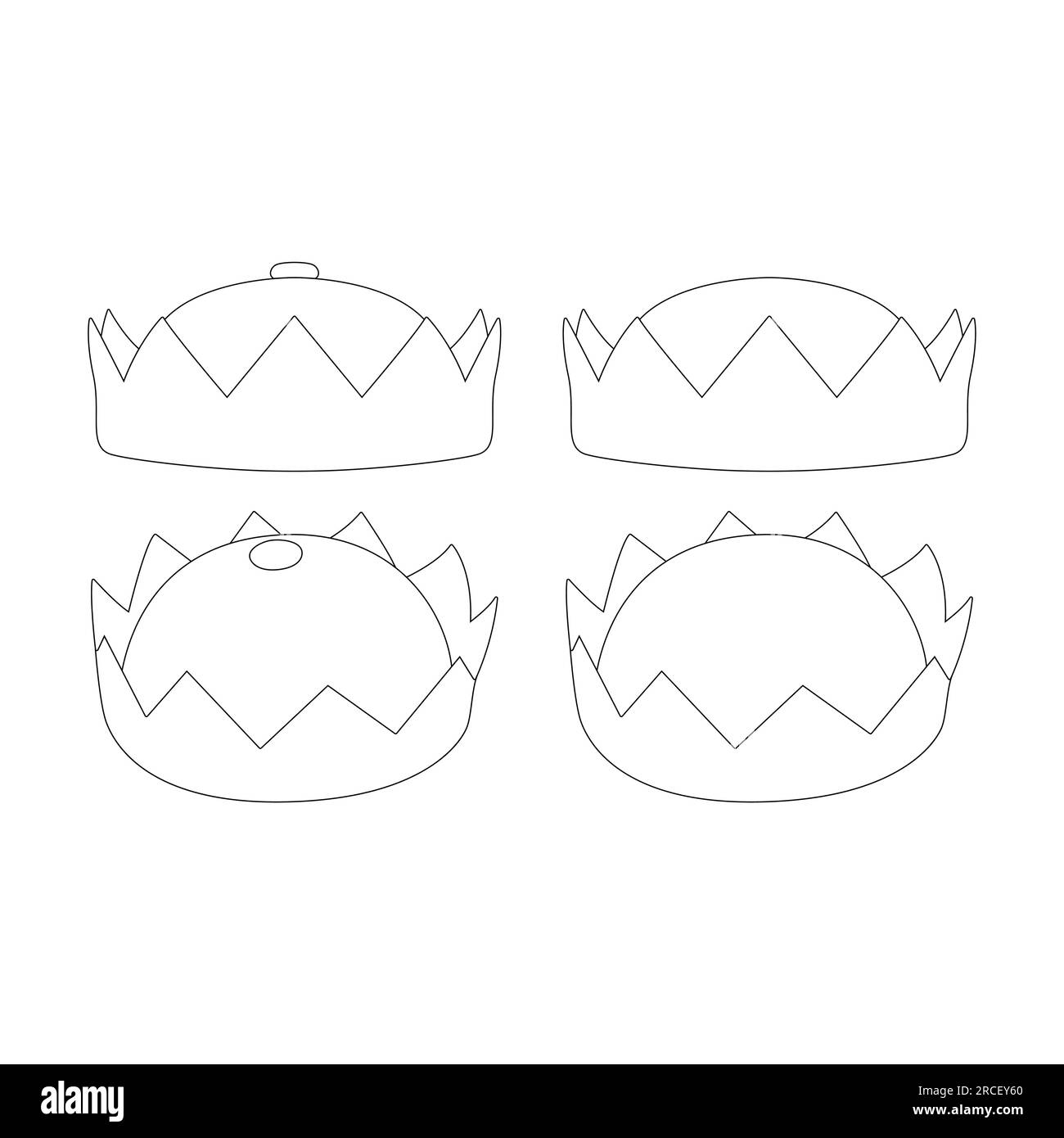 Template whoopee hat vector illustration flat design outline Stock ...