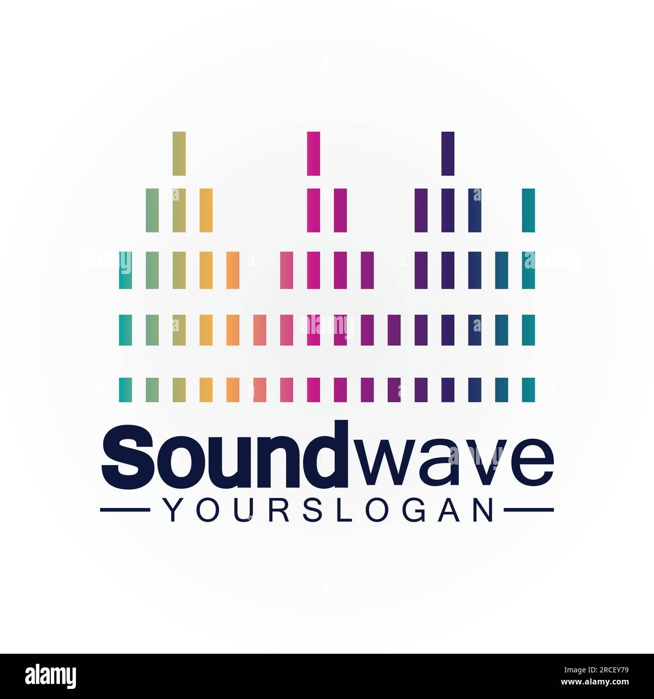 Sound wave logo and symbol vector Stock Vector Image & Art - Alamy