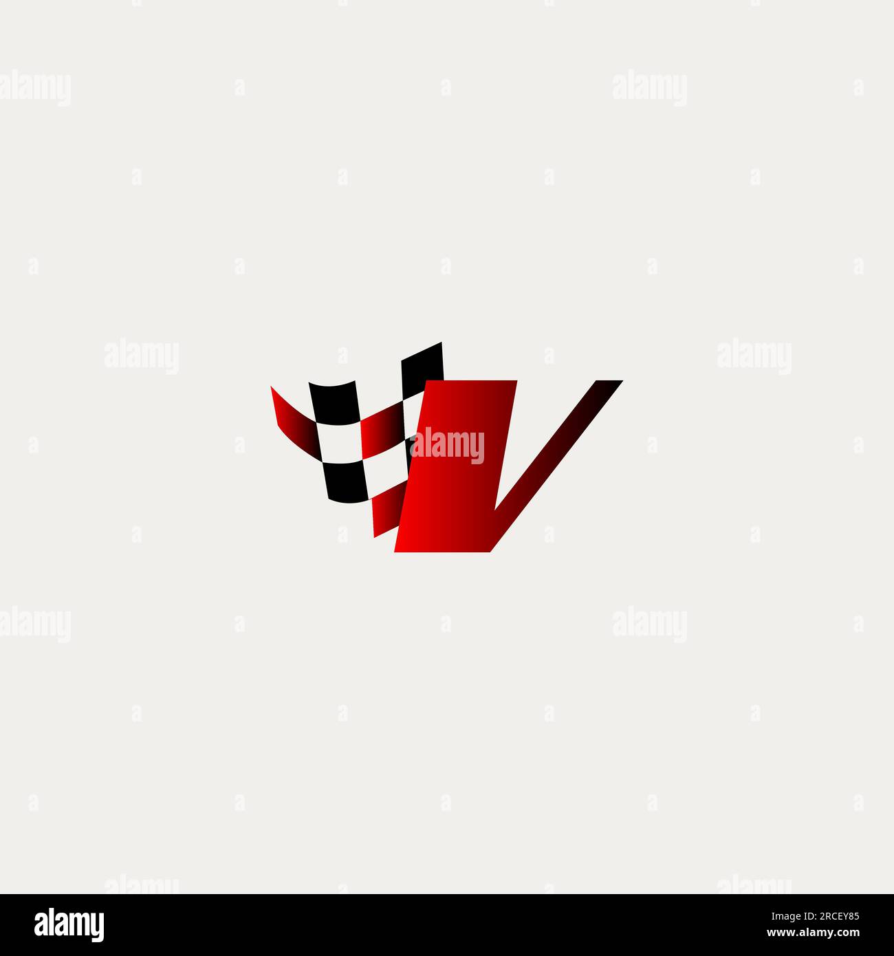 letter v flag racing race design vector Stock Vector Image & Art - Alamy
