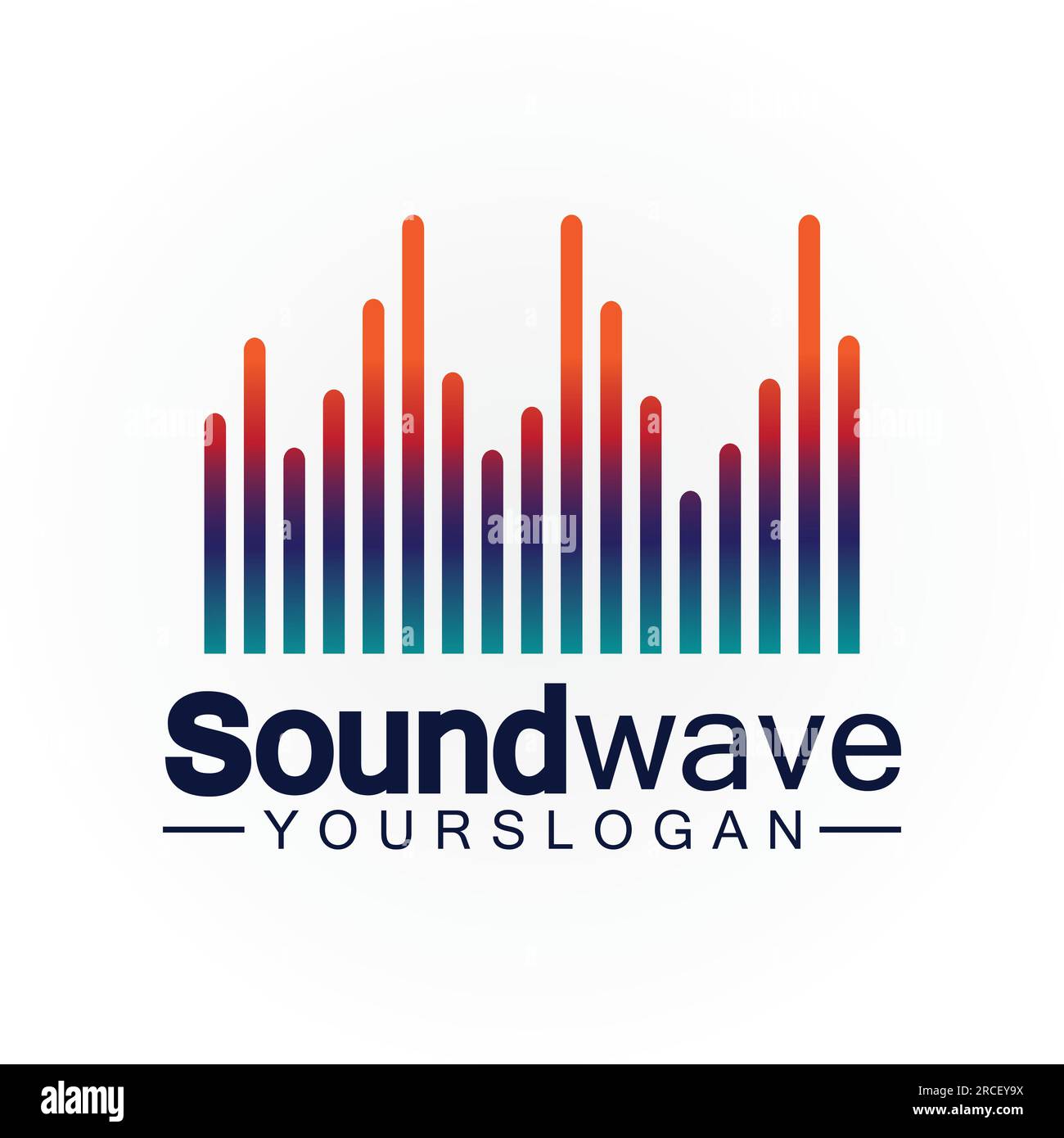 Sound wave logo and symbol vector Stock Vector Image & Art - Alamy