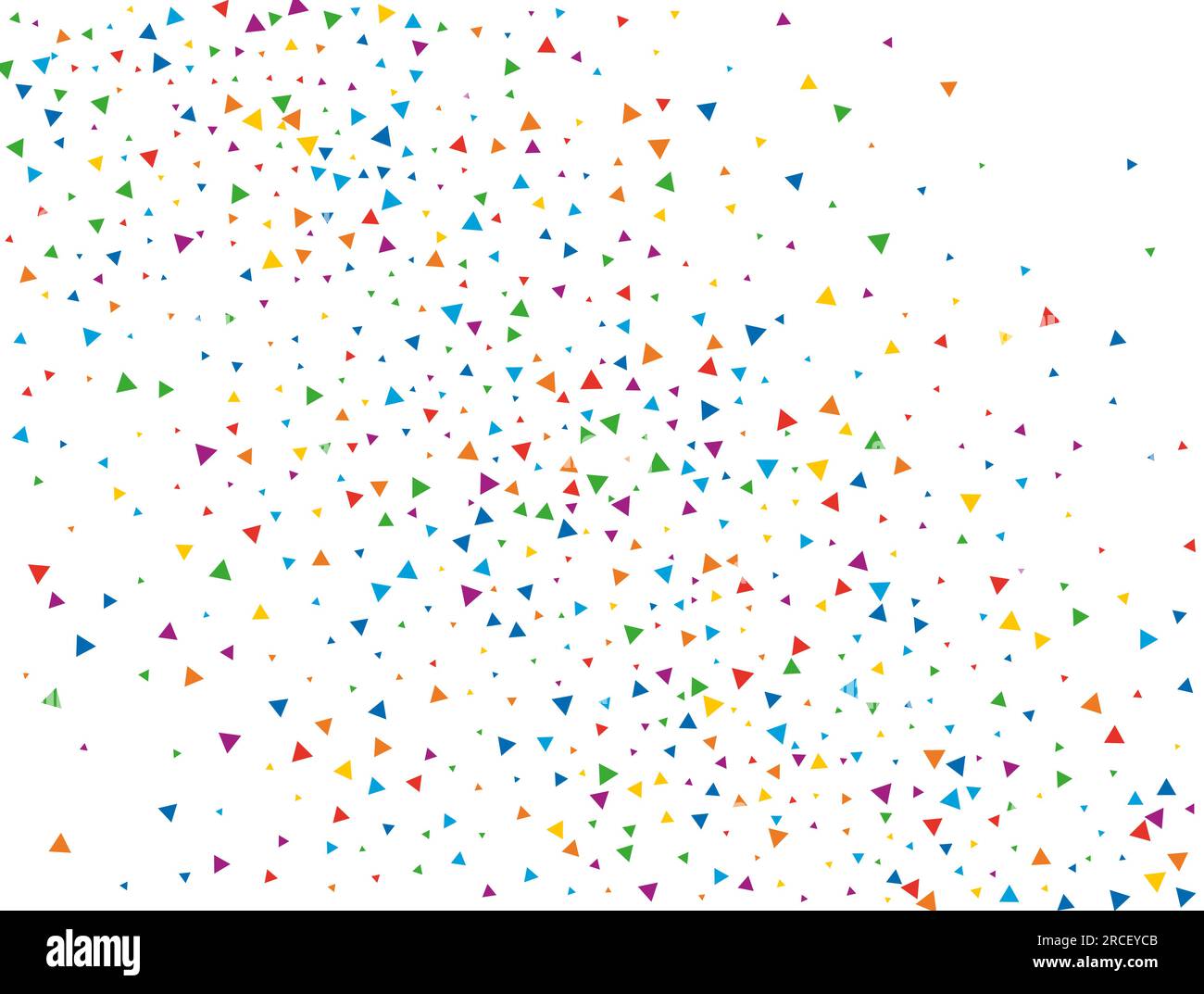 Triangular Rainbow Confetti. Rainbow glitter confetti background ...