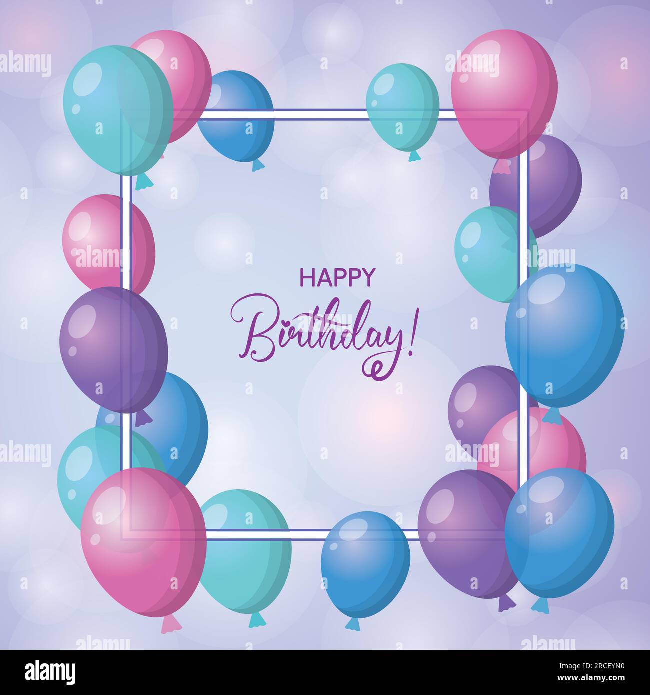 Vector background with balloons Stock Vector Image & Art - Alamy