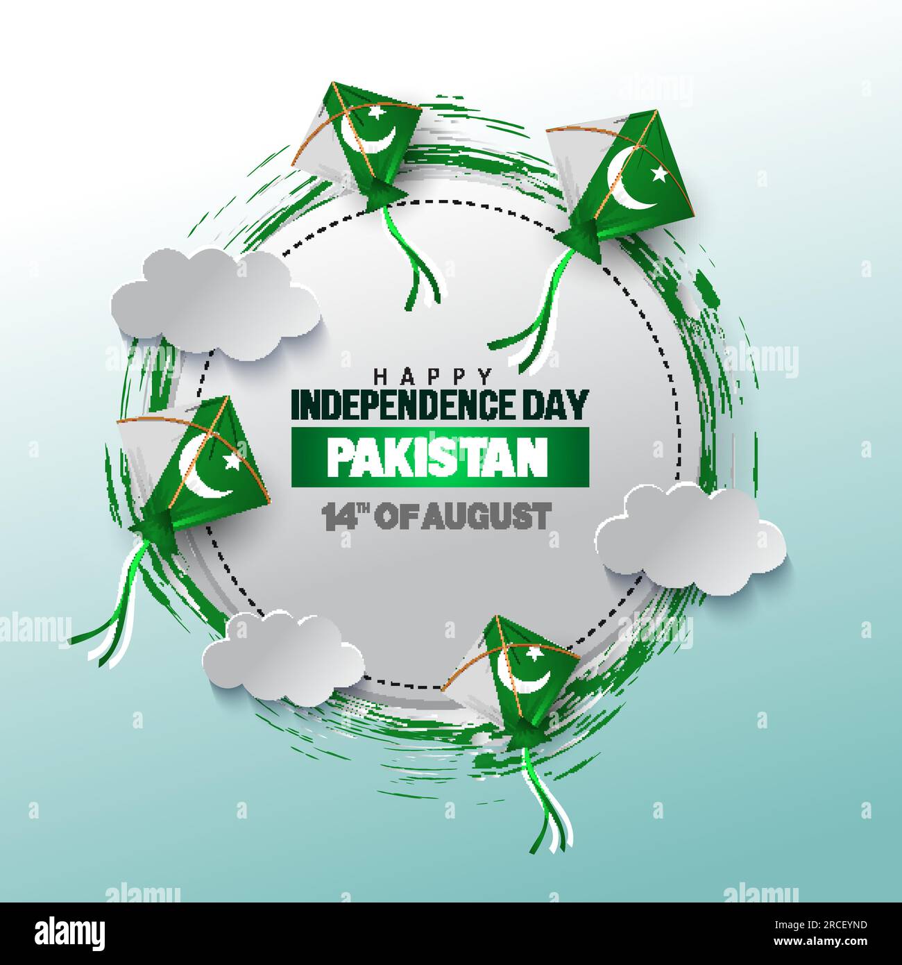 happy independence day Pakistan light background. Vector illustration ...