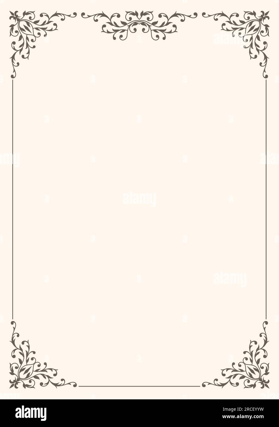 Beautiful vector filigree frame Stock Vector Image & Art - Alamy