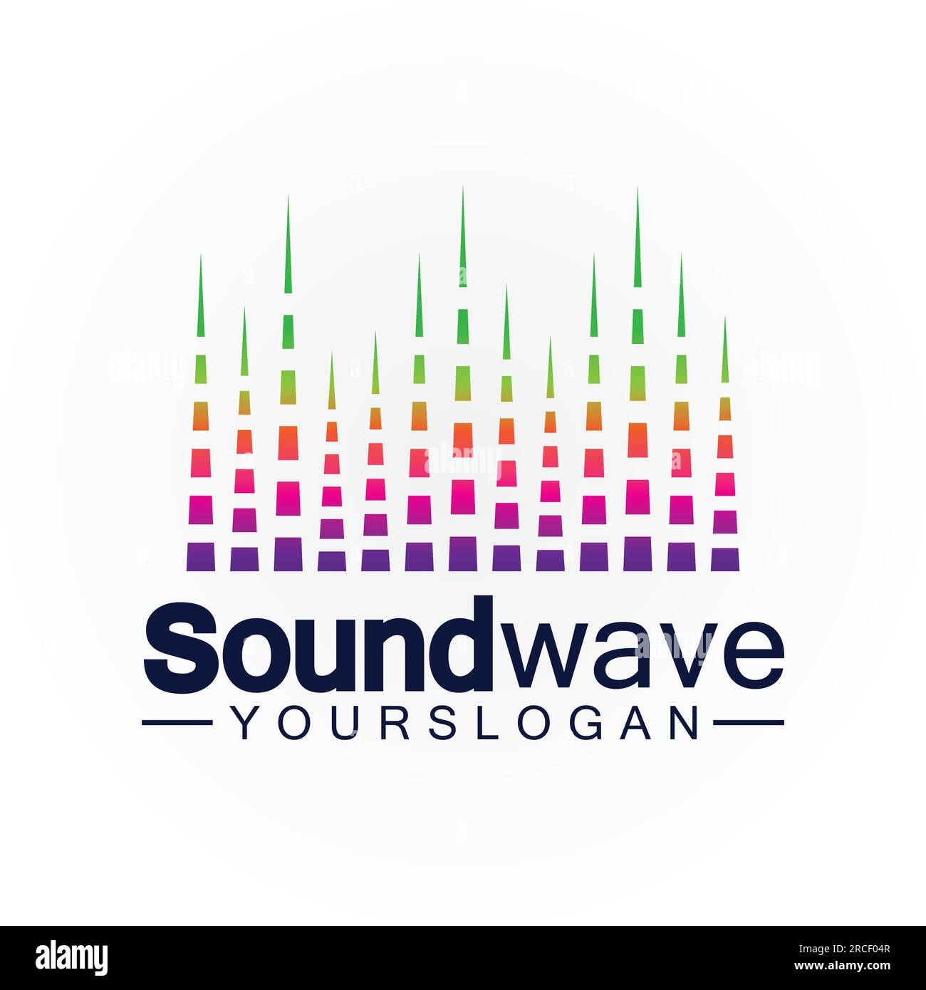 Sound wave logo and symbol vector Stock Vector Image & Art - Alamy