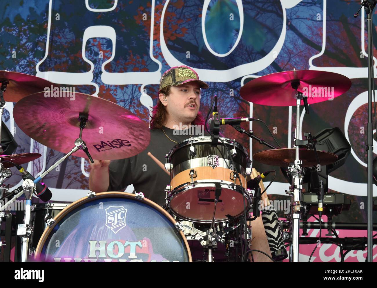 July 11, 2023, Portsmouth, Virginia, USA: Hot Mulligan member BRANDON ...