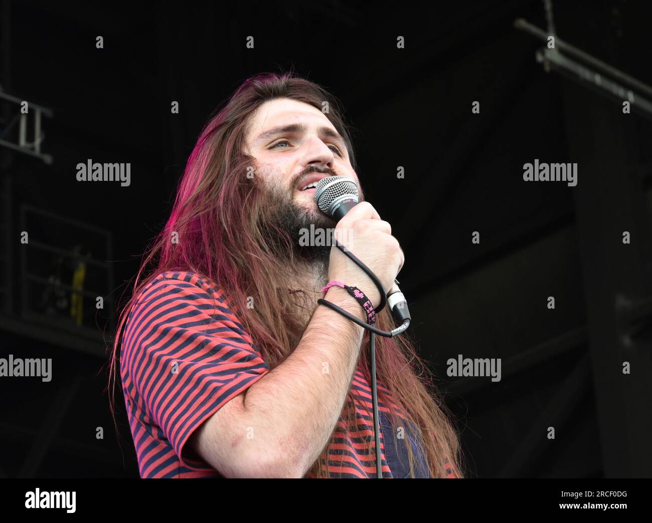 July 11, 2023, Portsmouth, Virginia, USA: Hot Mulligan member NATHAN ...