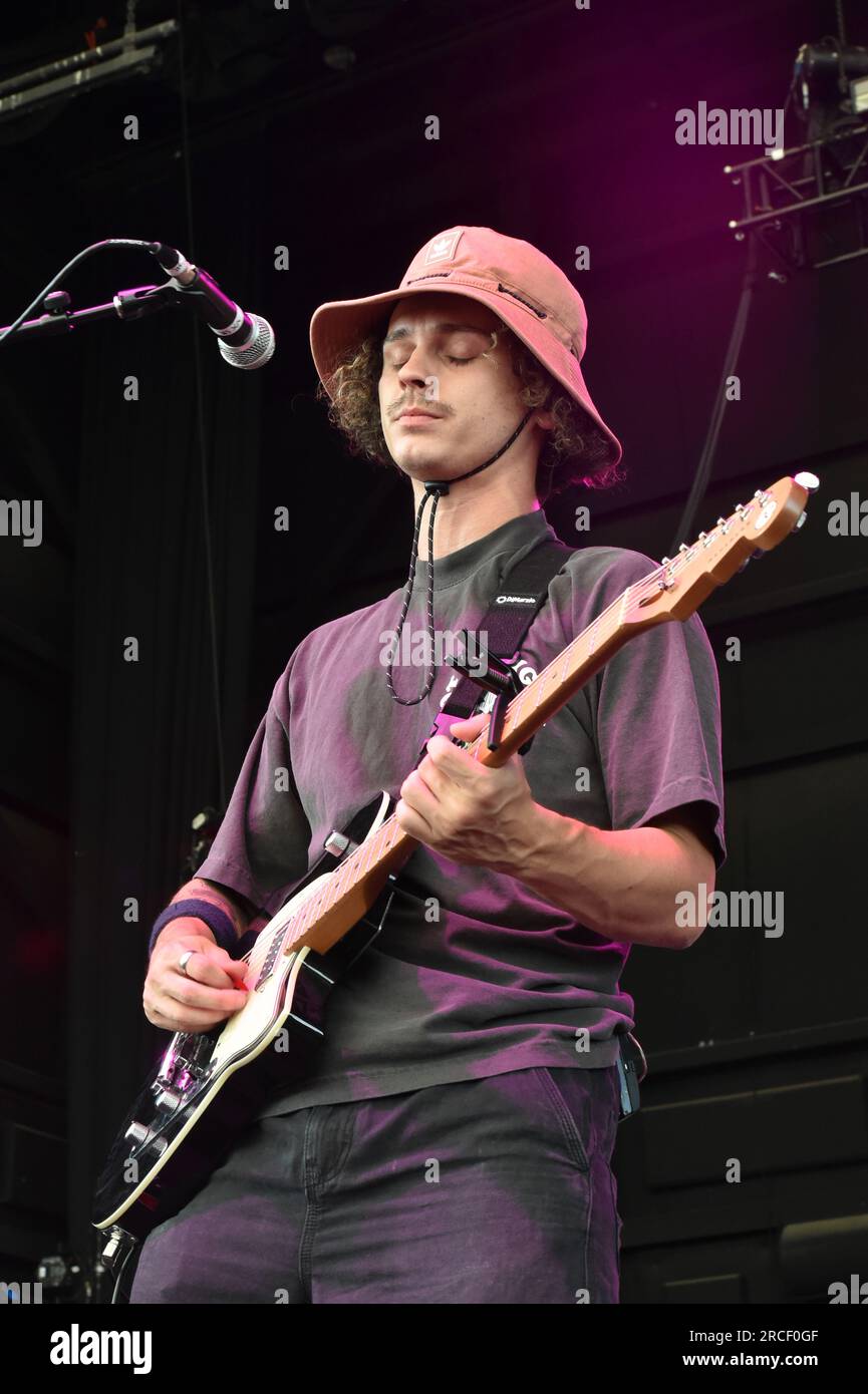 July 11, 2023, Portsmouth, Virginia, USA: Hot Mulligan member CHRIS ...