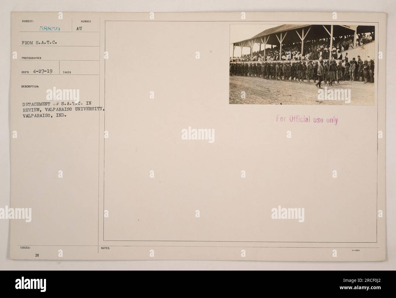 A detachment of the S.A.T.C. (Student Army Training Corps) is seen in ...
