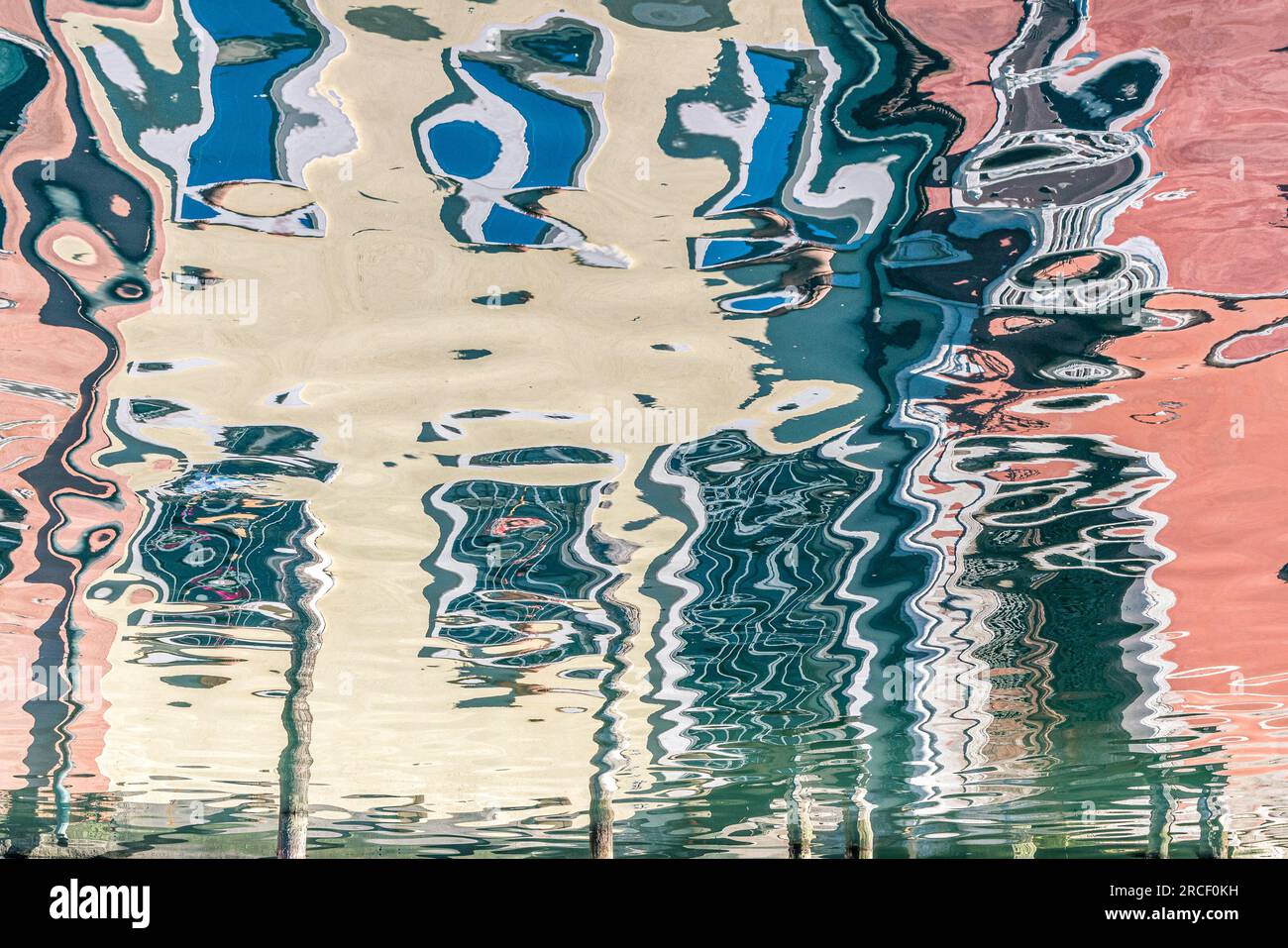 Images of colorful abstract water reflections made by Mary catherine Messner of mcmessner.com ...