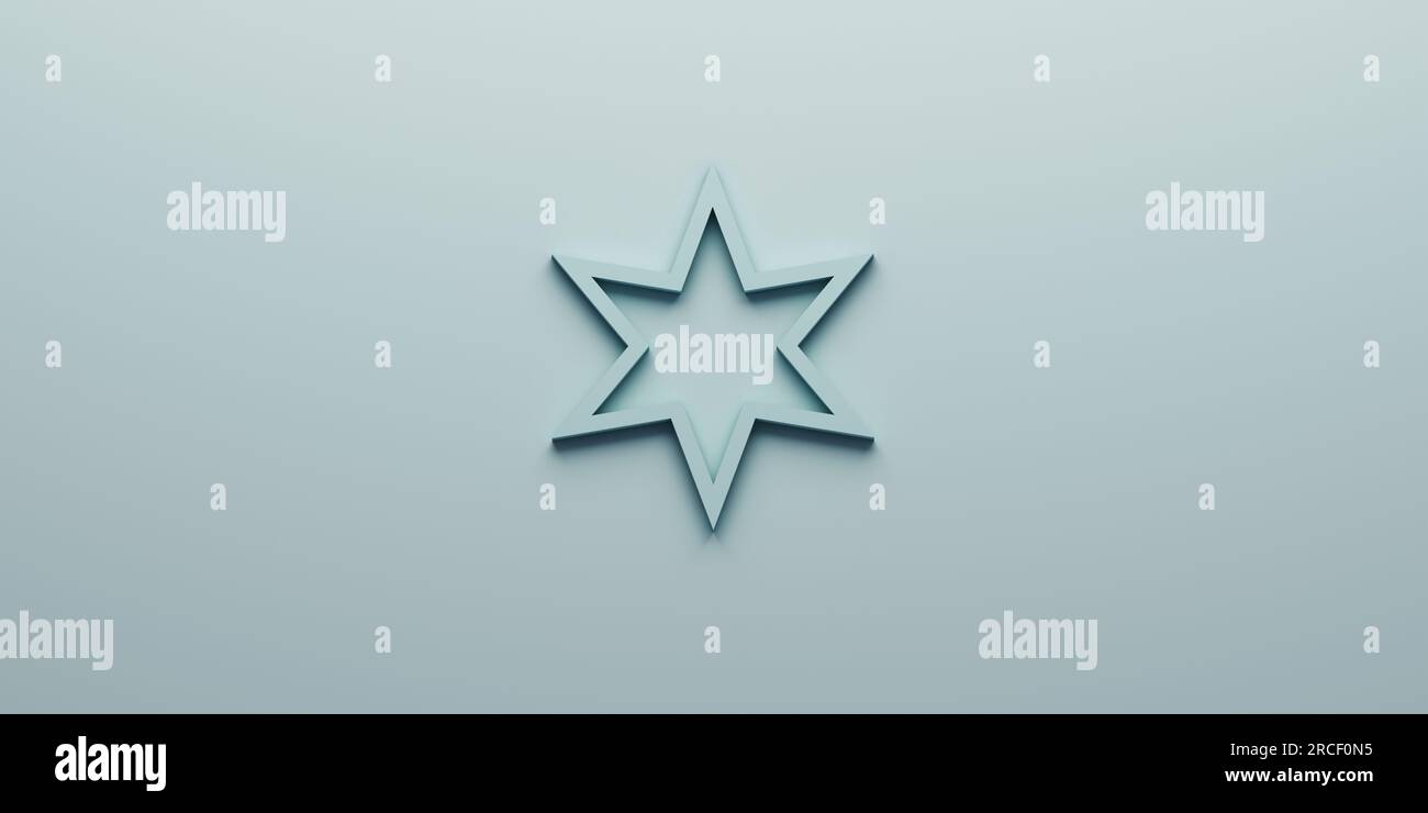 Soothing light blue star icon for calming and minimal designs Stock ...