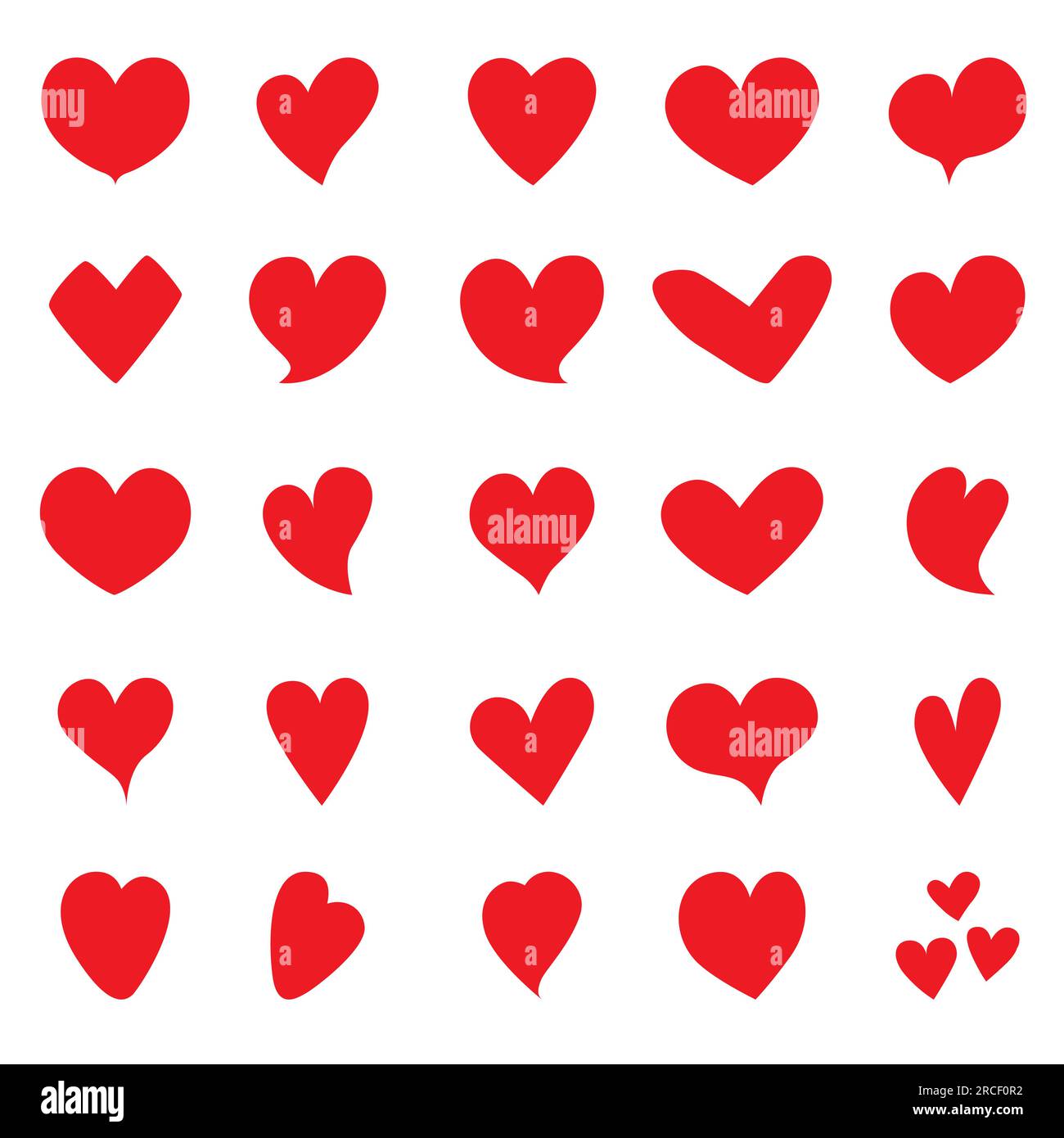 Set different heart shapes hi-res stock photography and images - Alamy