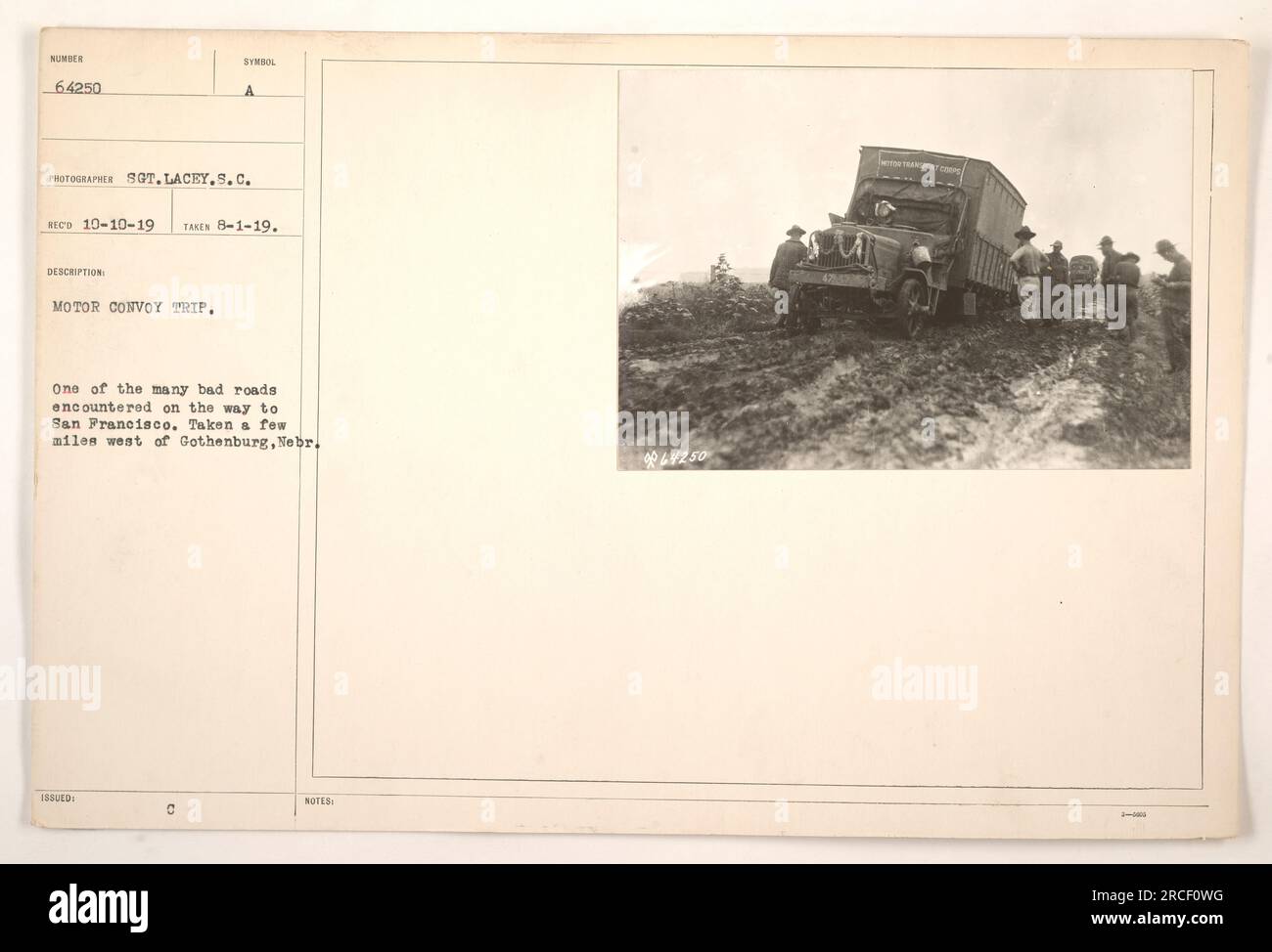 Motor convoy trip encountering challenging road conditions near ...