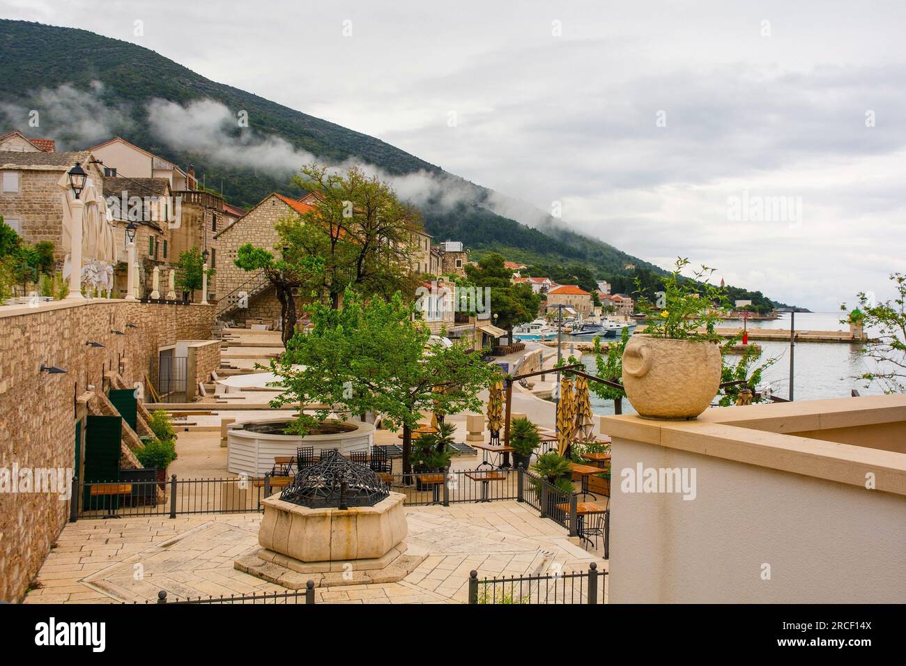 The waterfront in Bol town on Brac Island, Croatia Stock Photo - Alamy