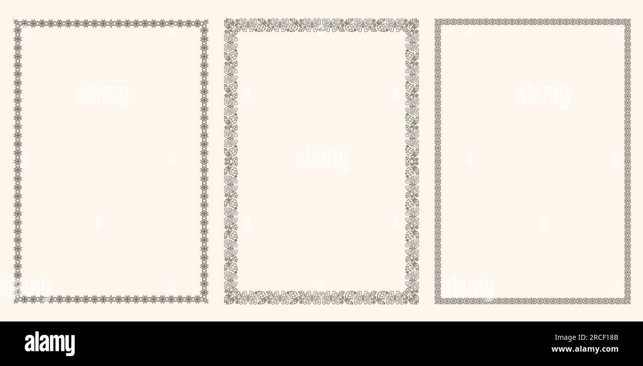 Line art frames Stock Vector Images - Alamy