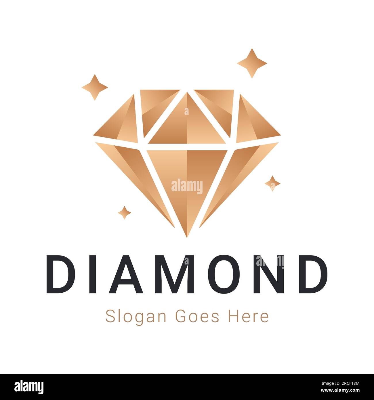 Diamond logo design hi-res stock photography and images - Alamy