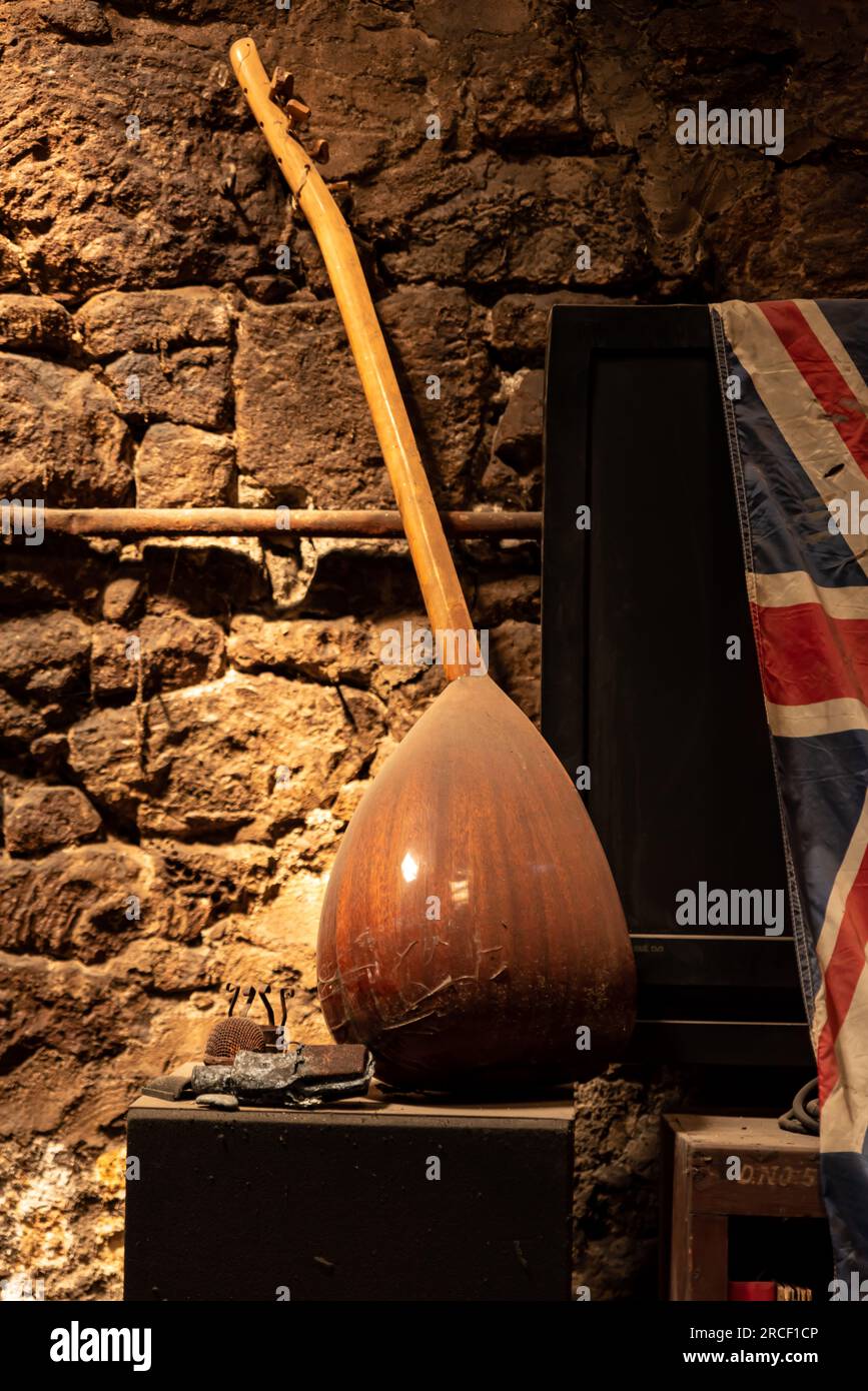 A musical instrument, one of the symbols of eastern and the flag of ...