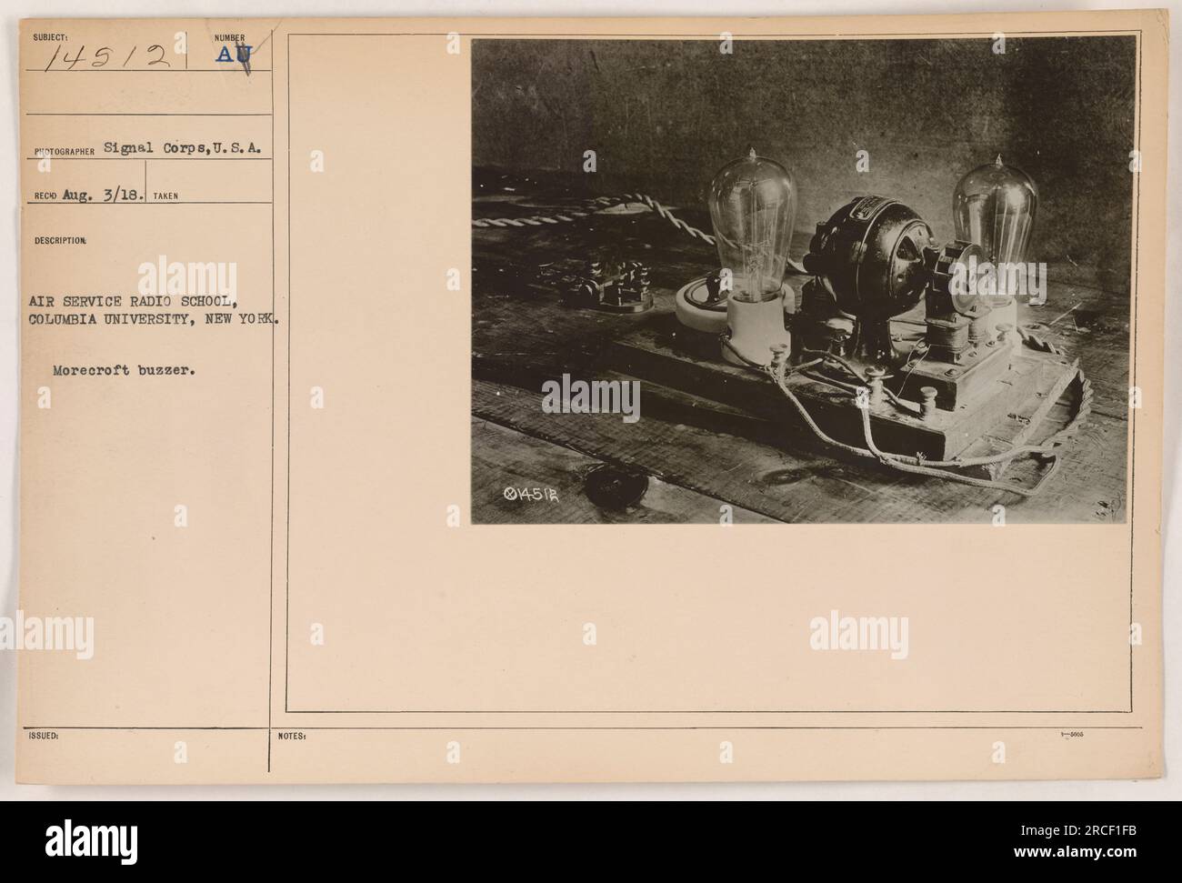 Image showing the Air Service Radio School at Columbia University, New ...