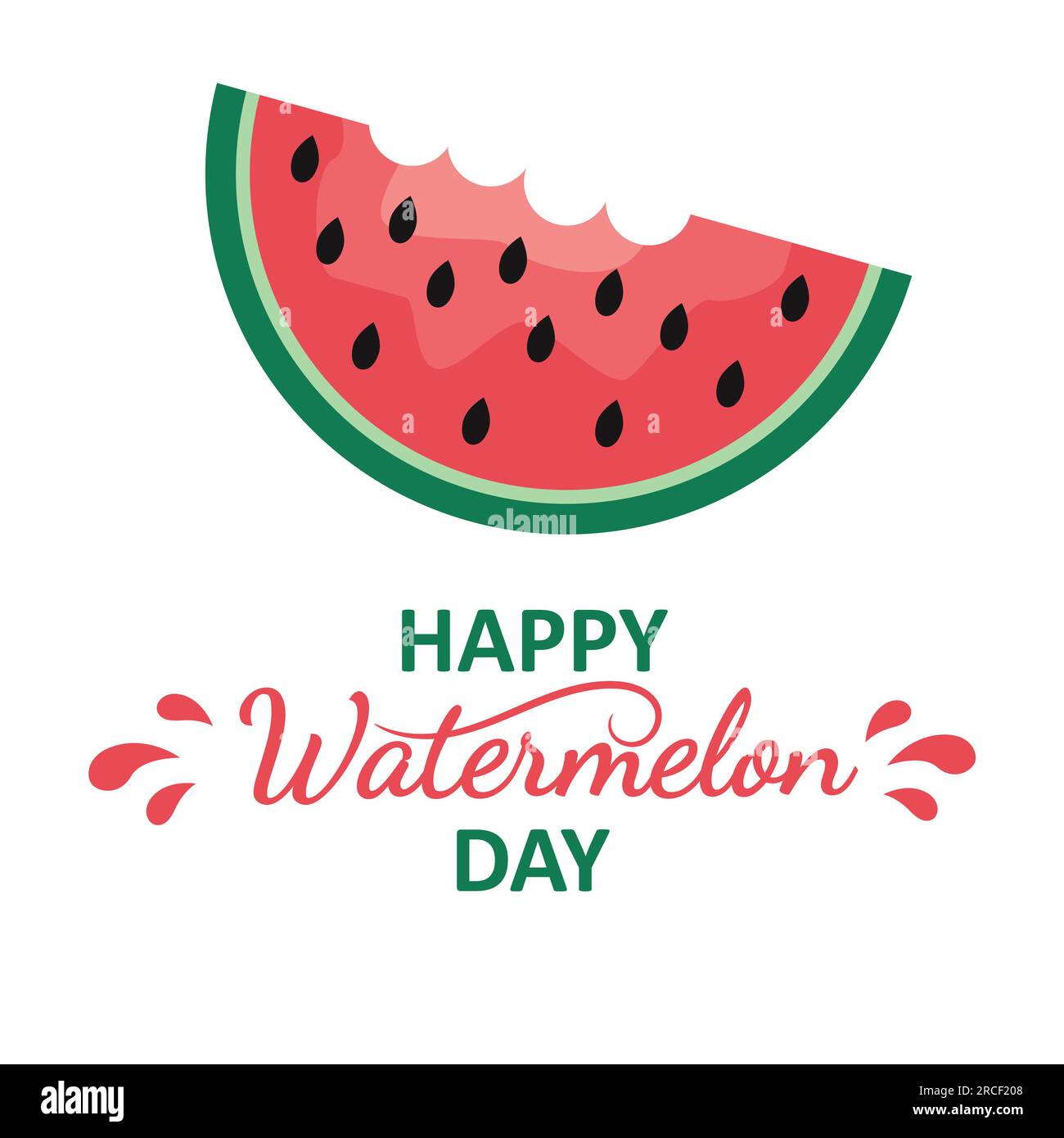 National watermelon day day Stock Vector Images - Alamy
