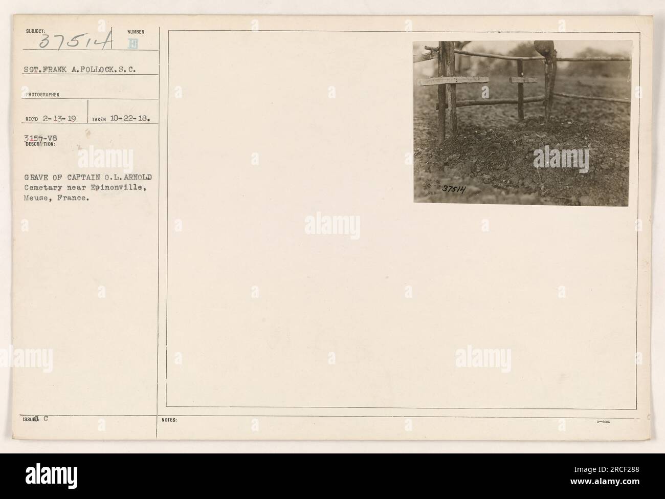 Grave of captain o l arnold cemetery hi-res stock photography and images - Alamy