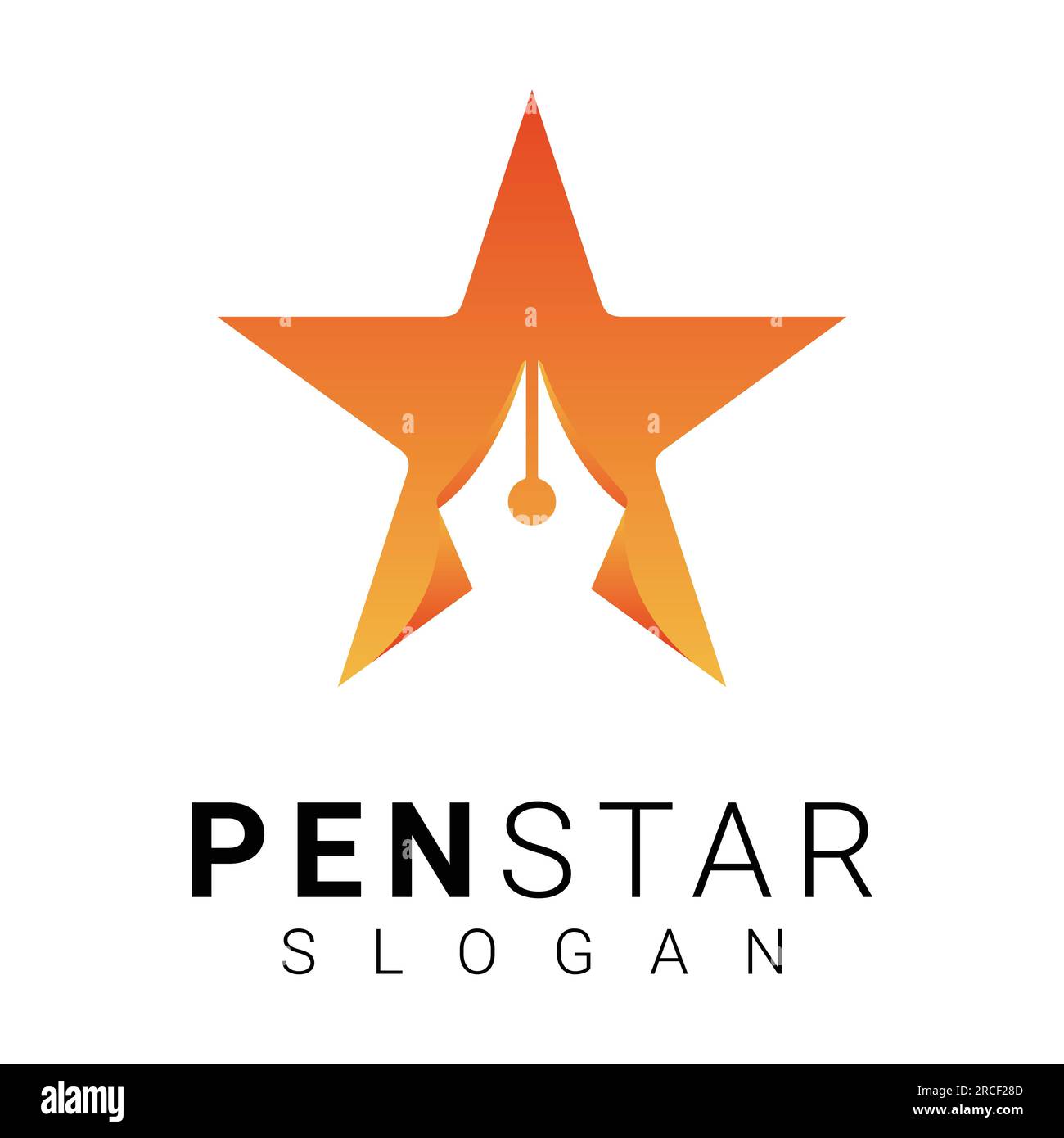 Pen Star Logo Design Education Star with Pen Dream Star Stock Vector ...