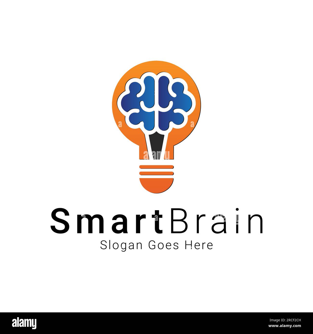 Bulb solution logo design people idea logo hi-res stock photography and ...