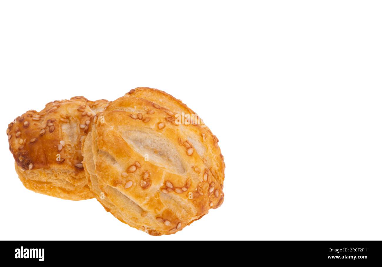 Puff pastry on wooden Cut Out Stock Images & Pictures - Alamy