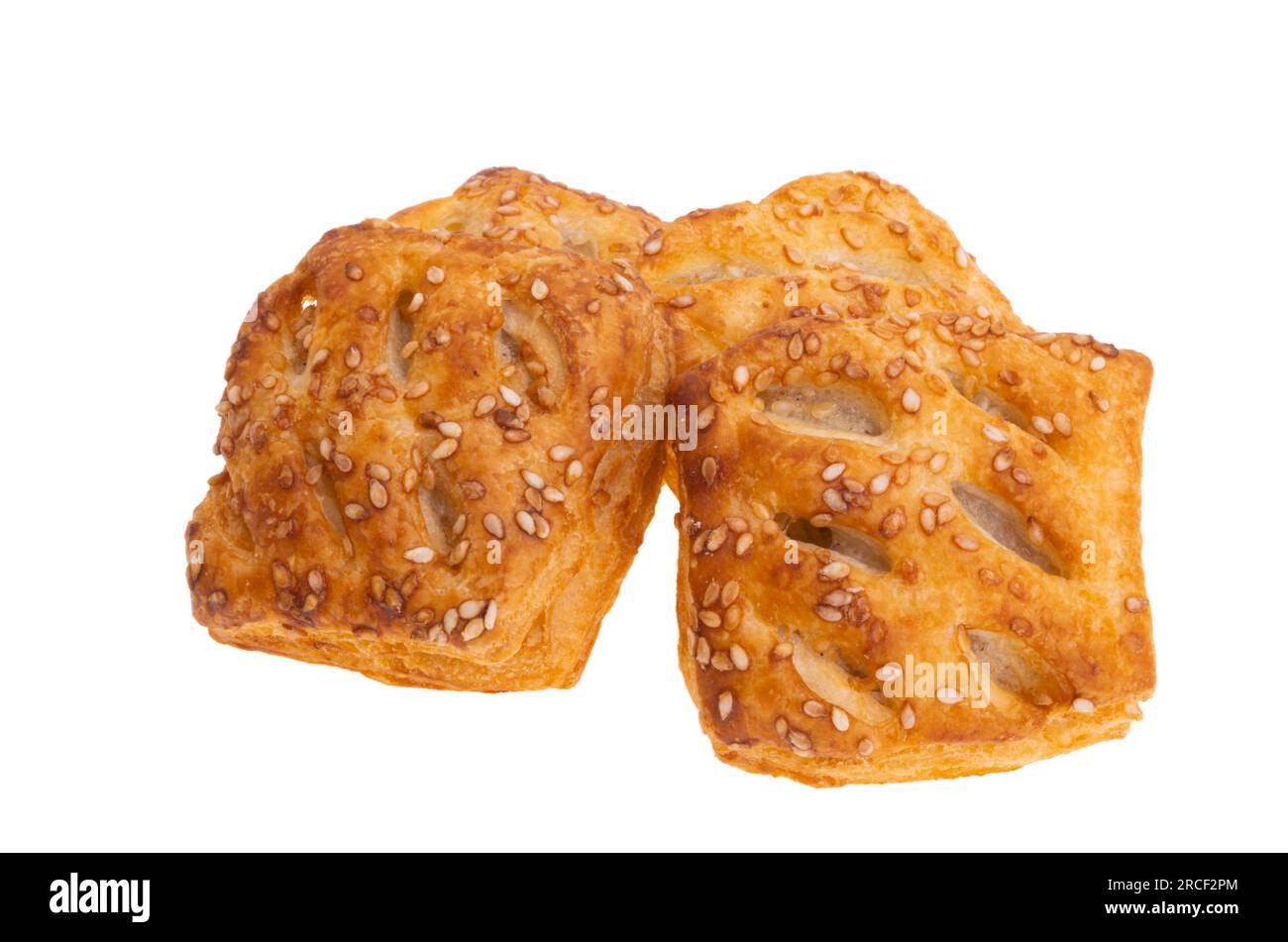 puff pastry isolated on white background Stock Photo - Alamy