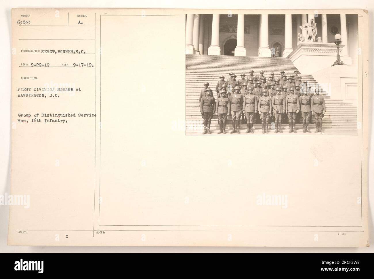 Group of distinguished service men from the 16th Infantry participating ...
