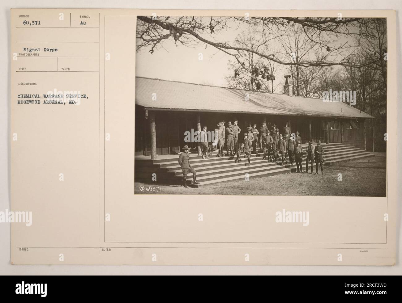 Chemical Warfare Service at Edgewood Arsenal, Maryland. Photograph ...