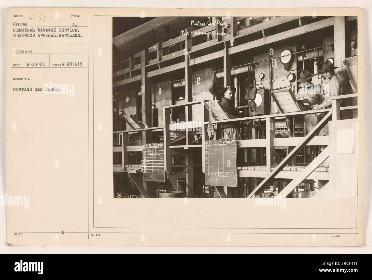 Inside a mustard gas plant at the Edgewood Arsenal in Maryland, a ...