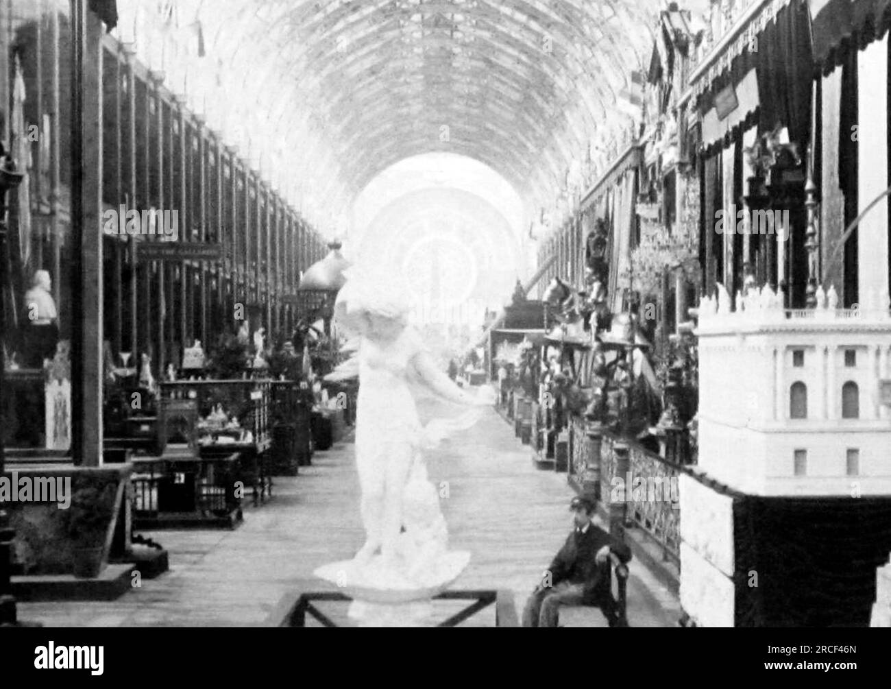 The Nave, London International Exhibition, South Kensington, in 1862 ...