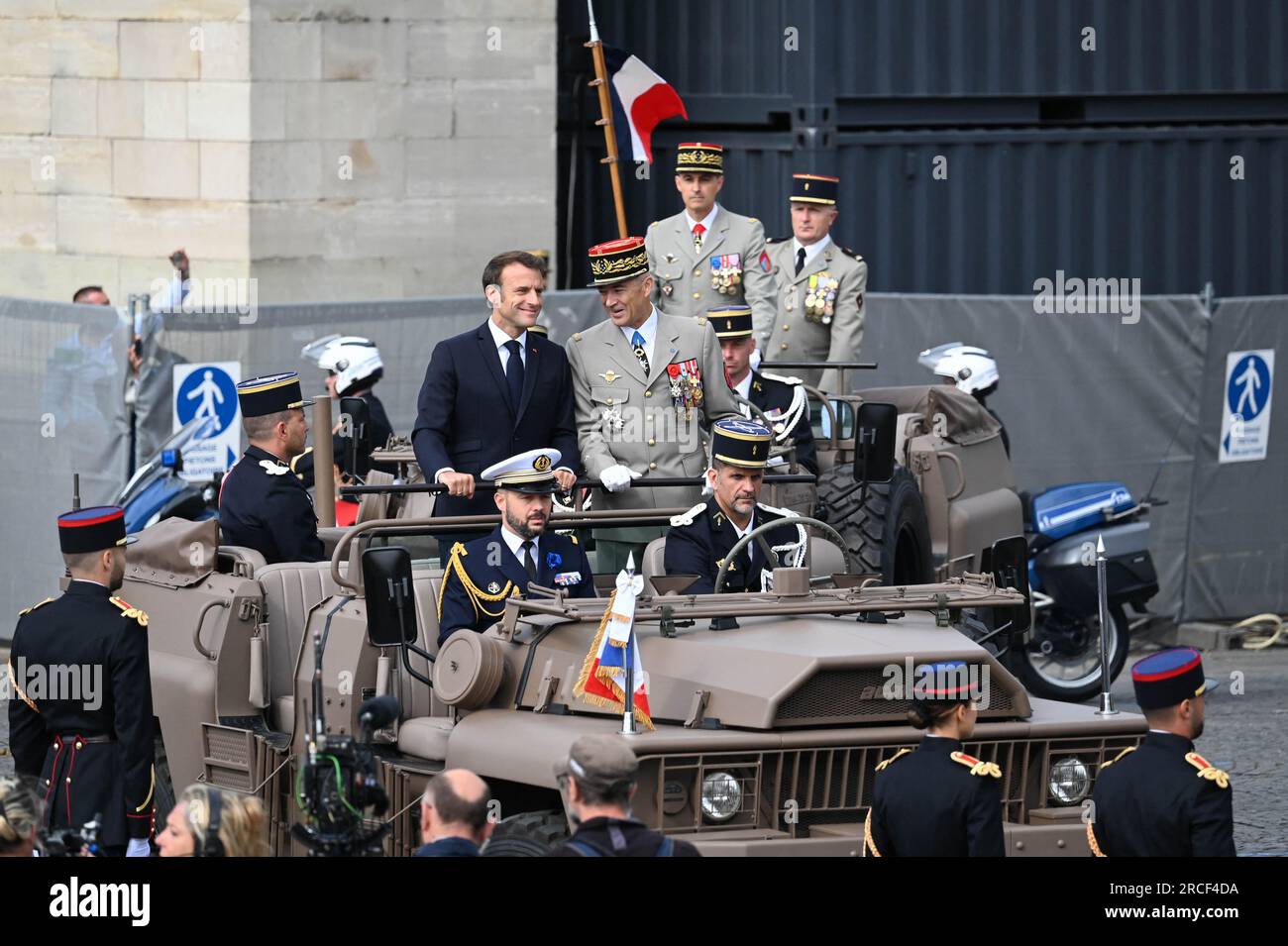 French President Emmanuel Macron and French Chief of the Defence Staff ...