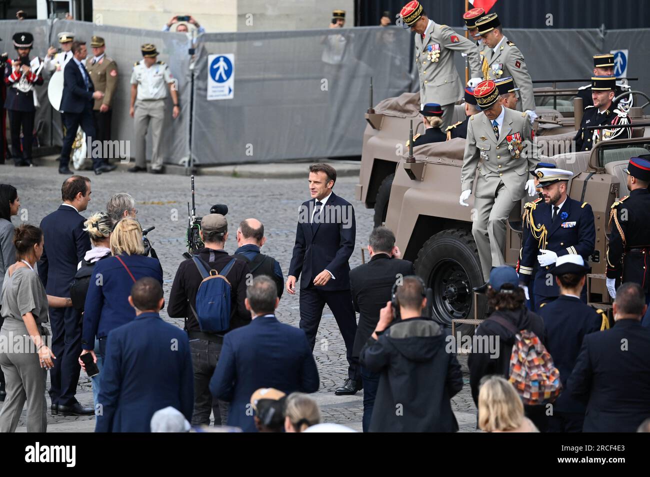 French President Emmanuel Macron and French Chief of the Defence Staff ...