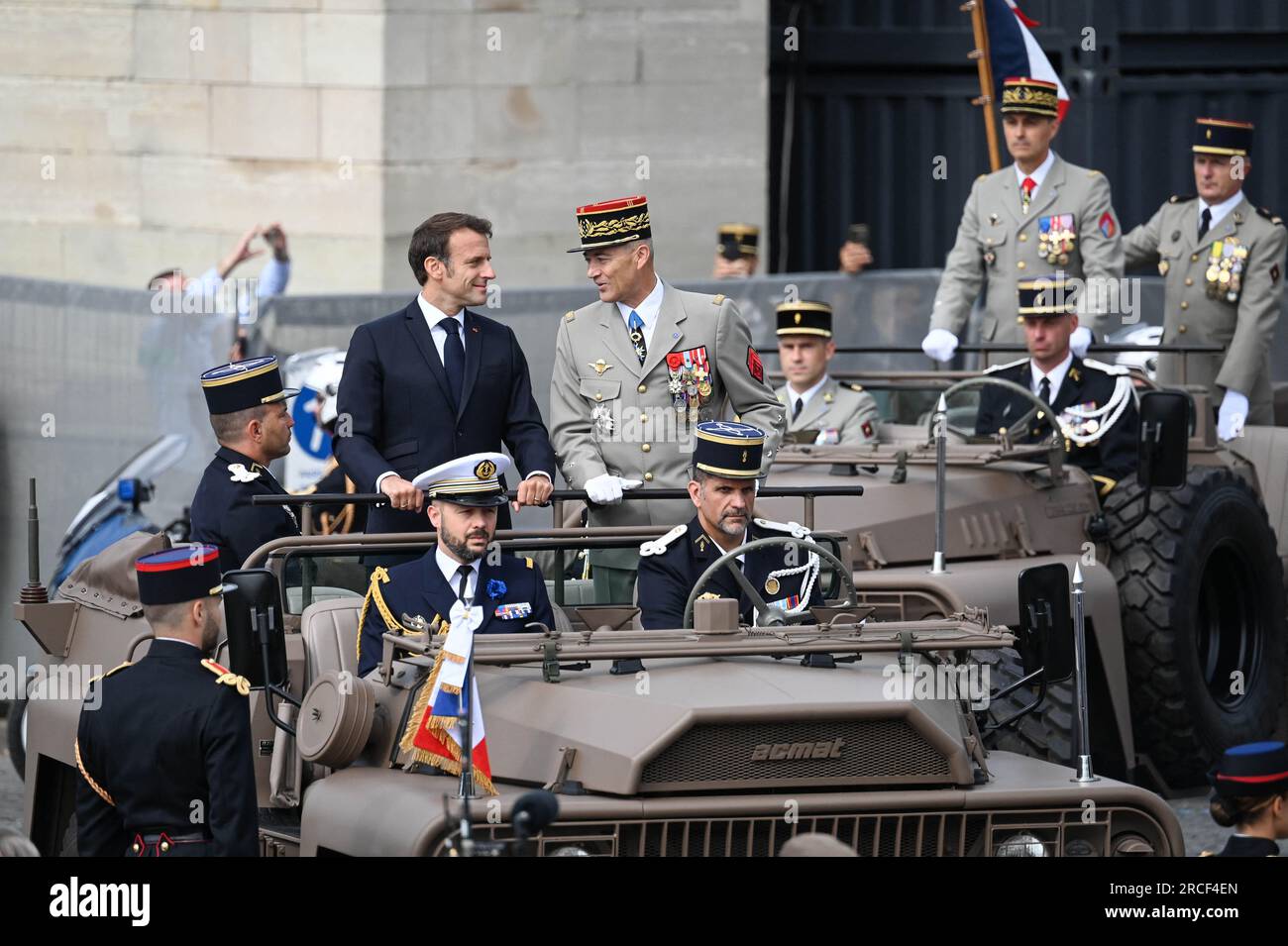 French President Emmanuel Macron and French Chief of the Defence Staff ...