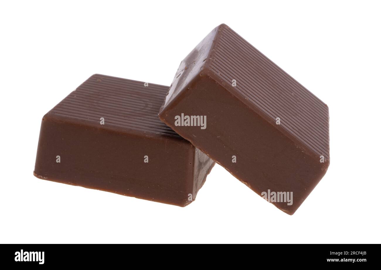 chocolate isolated on white background Stock Photo - Alamy