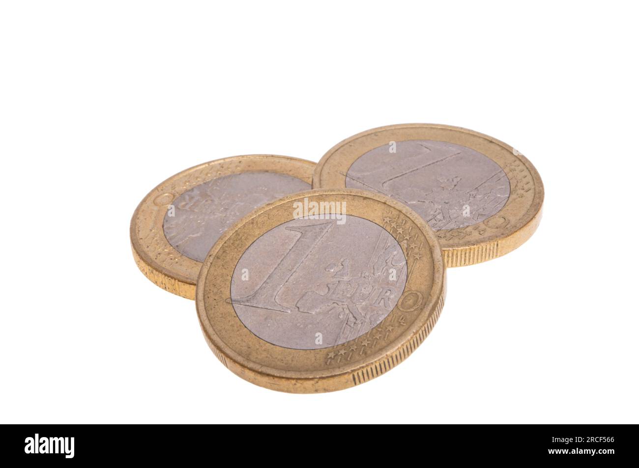 euro coins isolated on white background Stock Photo - Alamy