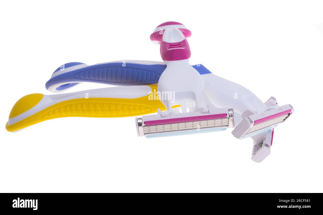 razor isolated on white background Stock Photo - Alamy