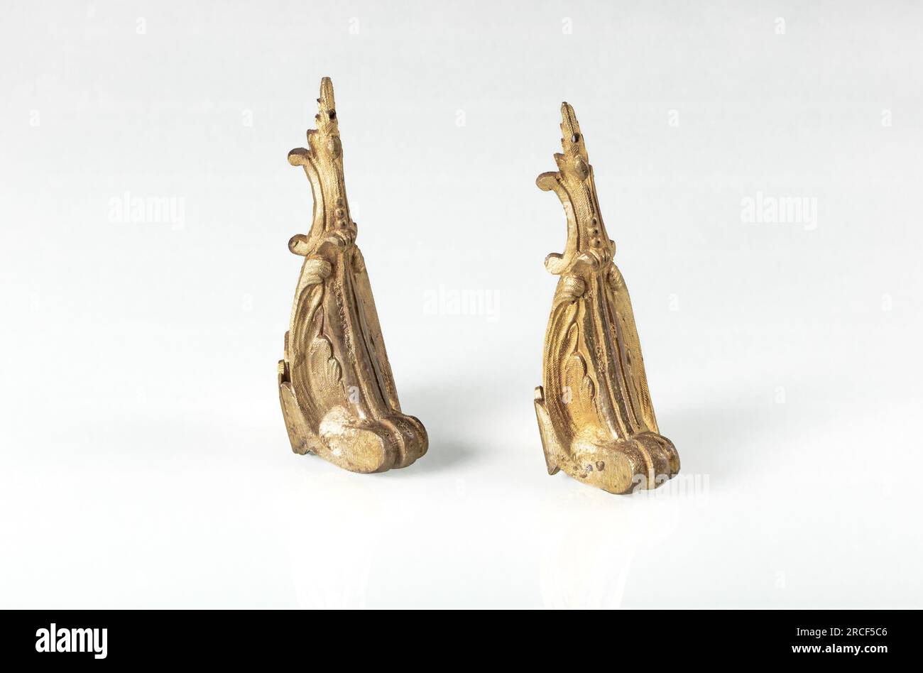 Daugavpils, Latvia, July 06, 2023.Furniture fittings. Cast bronze ...